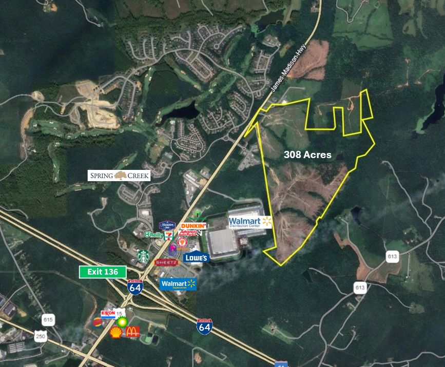 Zion Crossroads Land Assemblage - 308 Acres - One South