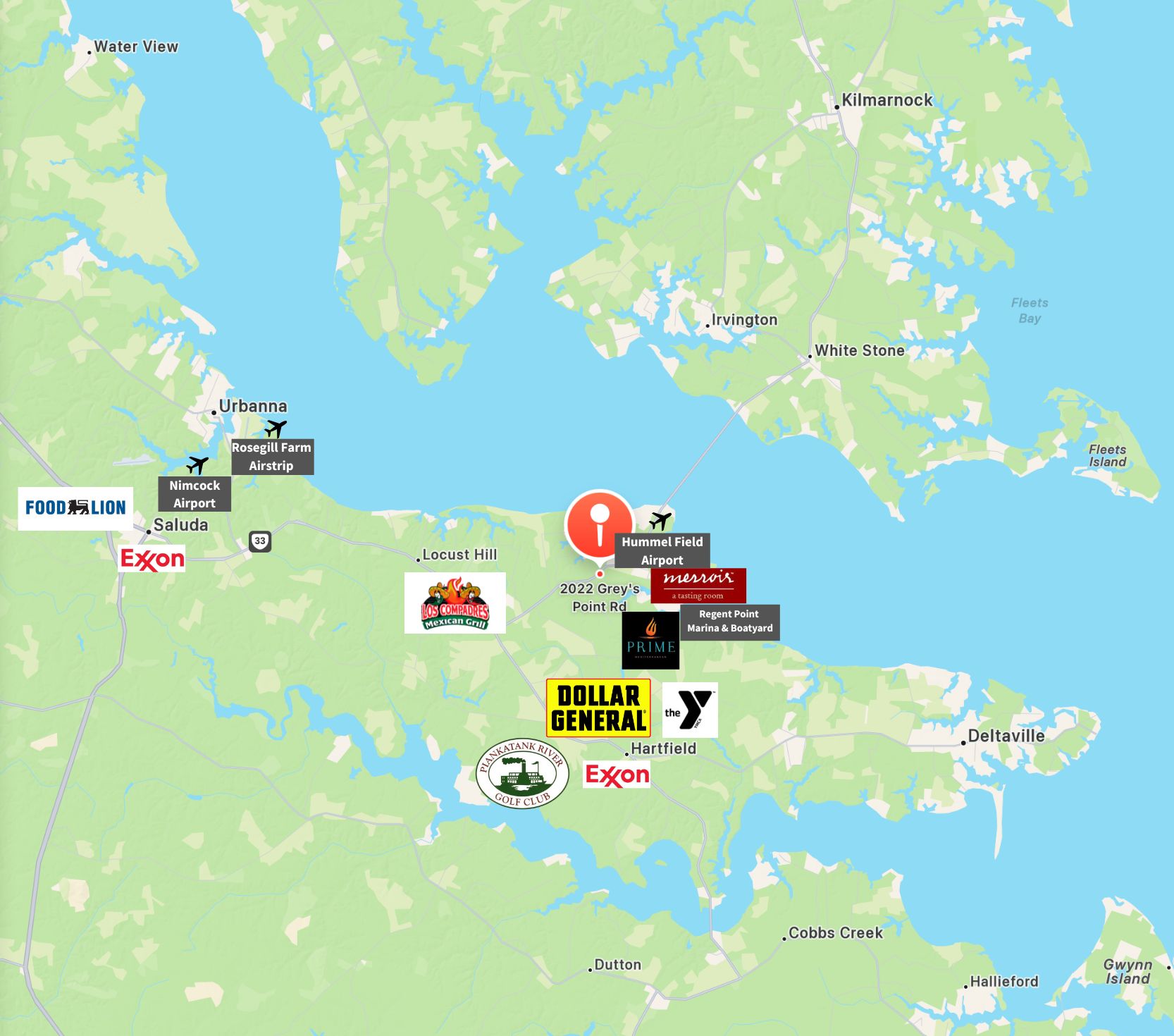 2022 Greys Point Road | Topping, VA - One South